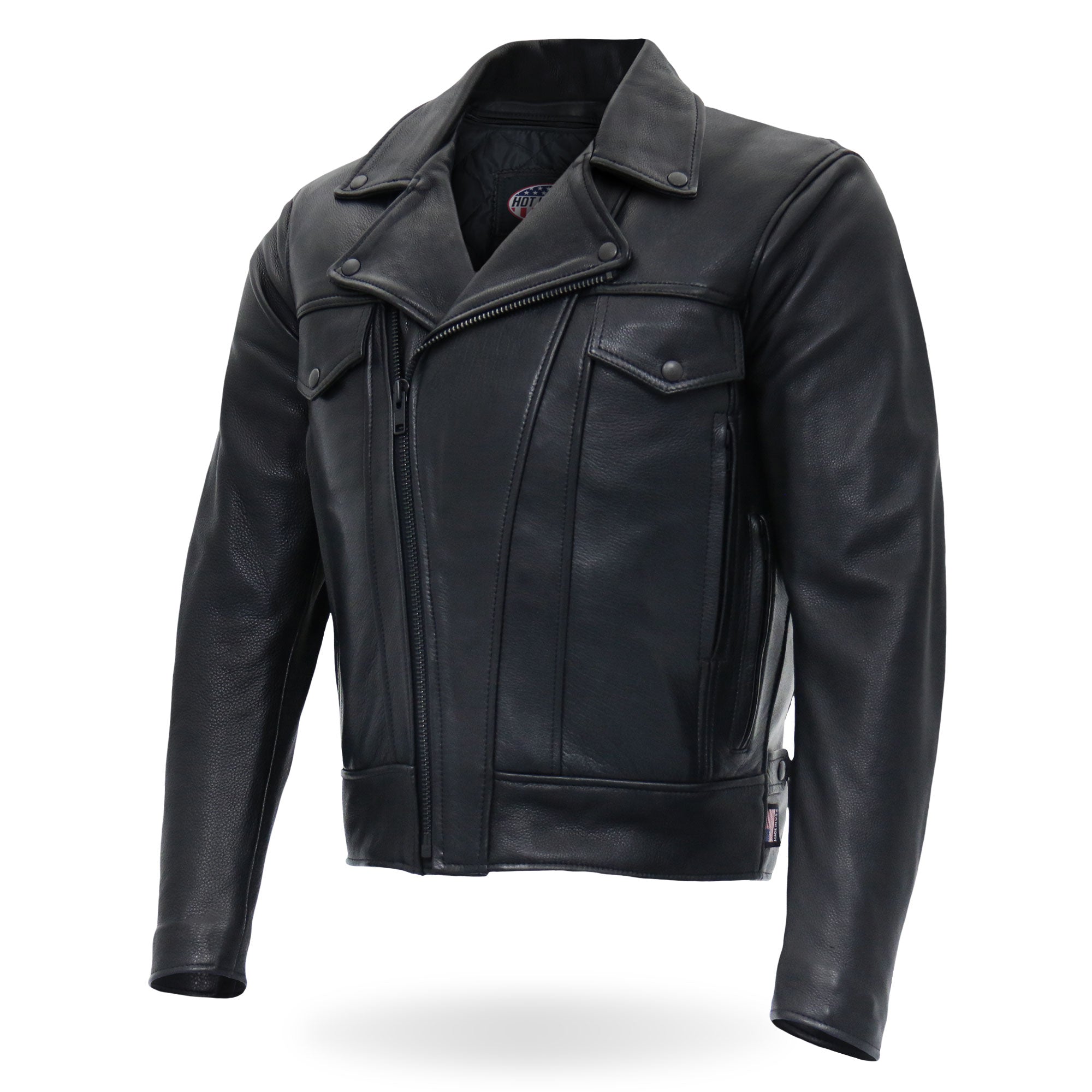 Men's USA Made Vented Leather Moto Jacket | Hot Leathers