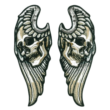 PATCH ANGEL WINGS SKULL 4" – Hot Leathers